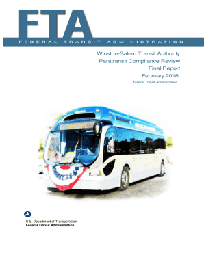 Fillable Online Winston-Salem Transit Authority Paratransit Compliance ...