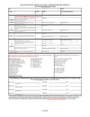 Fillable Online trngcmd marines Advanced infantryman course aic command ...