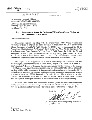 Fillable Online puc pa Penelec Supp #16 to PA PUC #80 - Pennsylvania ...