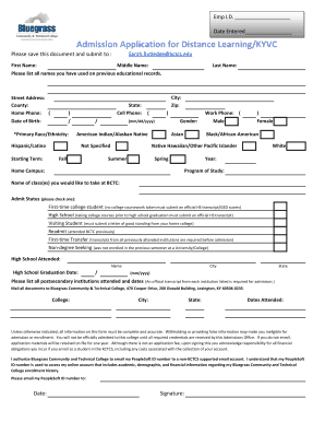 Fillable Online legacy bluegrass kctcs kyvczip form Fax Email Print - pdfFiller