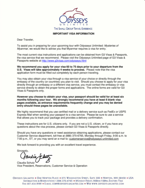 Fillable Online Dear Traveler, Fax Email Print - pdfFiller