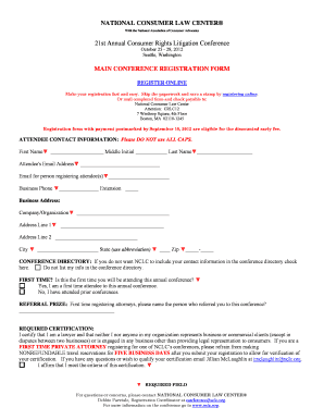 Fillable Online nclc Download a registration form - National Consumer ...