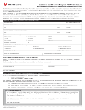 Cip Disclosure - Fill Online, Printable, Fillable, Blank | pdfFiller