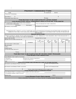 Fillable Online cisdata Property Assessment Form - cisdata Fax Email ...
