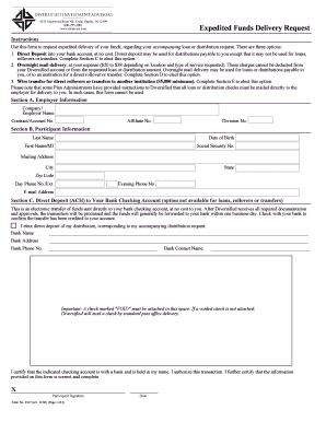 Fillable Online Use this form to request expedited delivery of your ...