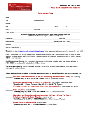 Fillable Online ilr cornell Printable Registration Form - Cornell ...