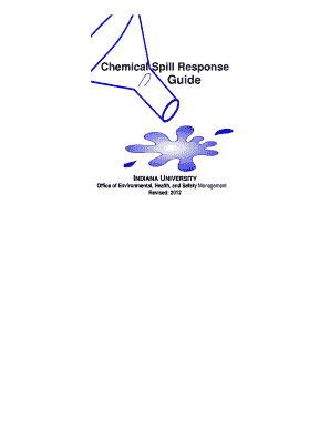 Fillable Online Chemical Spill Response Guide - Office of Environmental ...