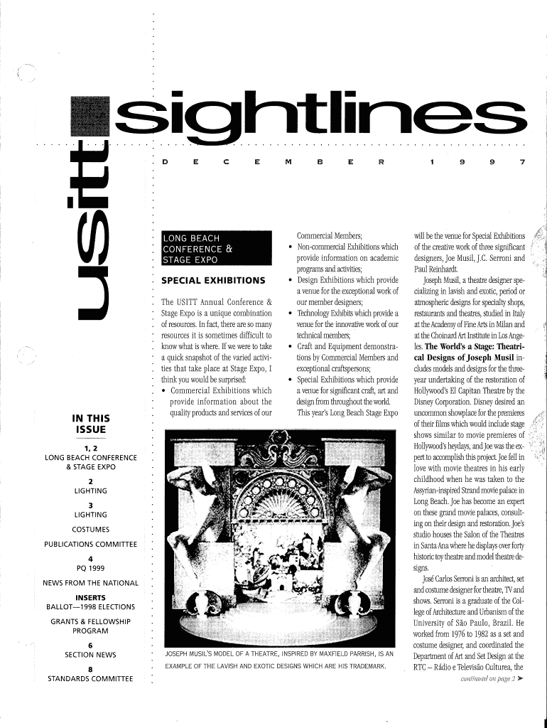 Fillable Online USITT Annual Conference & Stage Expo Fax Email Print ...