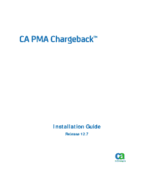 Fillable Online CA PMA Chargeback Installation Guide Fax Email Print ...