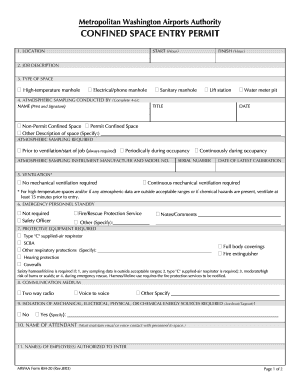 Fillable Online aci-na Confined Space Procedures Fax Email Print - pdfFiller