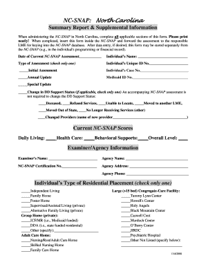 Fillable Online alliancebhc NC-SNAP - Alliance Behavioral Healthcare ...