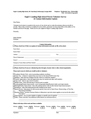 Fillable Online henry k12 ga Eagle39s Landing High School Parent ...