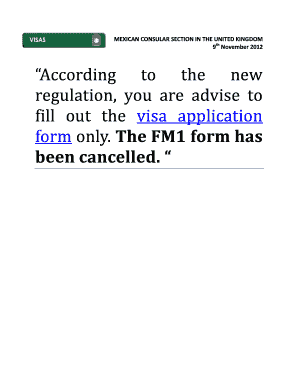 Fillable Online consulmex sre gob FM1 form - consulmex sre gob Fax ...