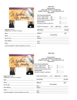 Fillable Online discipleshomemissions Order form - Disciples Home ...