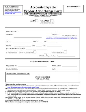 Fillable Online Vendor Data Entry Sheet - CTE Fax Email Print - pdfFiller