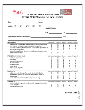 Fillable Online This is the evaluation form to be used for ALL ...