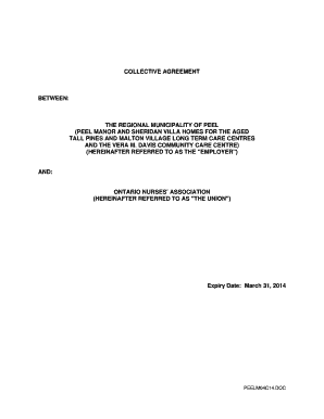 Fillable Online ona The Regional Municipality of Peel Peel Manor and ...