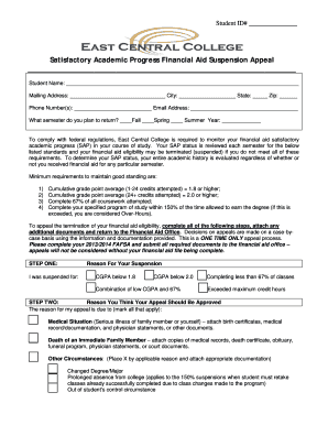 Fillable Online eastcentral Appeal Application Form - East Central ...