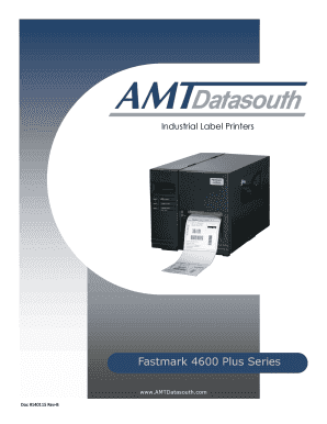 Fillable Online Fastmark 4600 Plus Series - AMT Datasouth Fax Email ...