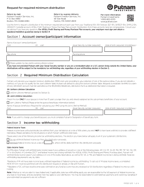 Fillable Online Request for required minimum distribution from an IRA ...