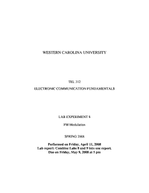 Fillable Online paws wcu LAB EXPERIMENT 8 - paws wcu Fax Email Print ...