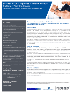 Fillable Online eudravigilance ema europa eXtended EudraVigilance ...