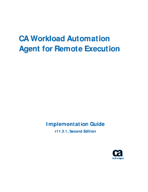 Fillable Online CA Workload Automation Agent for Remote ... - CA ...