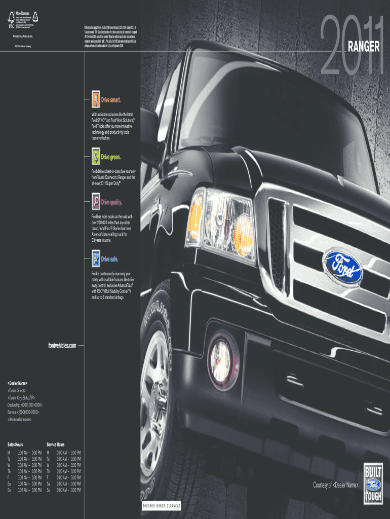 Fillable Online 2011 Ranger Brochure Fax Email Print - pdfFiller