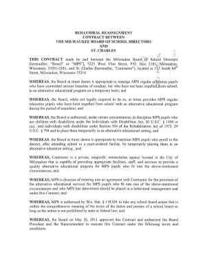 Fillable Online mpsaccountability milwaukee k12 wi BEHAVIORAL ...