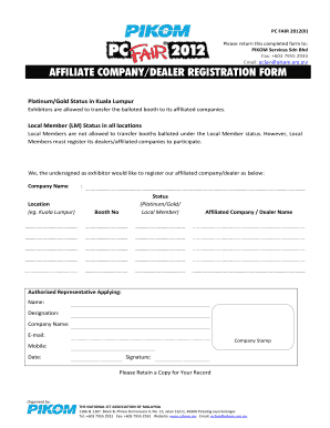 Dealer Online Registration Form | pdfFiller