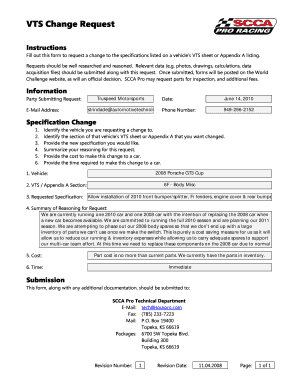 Fillable Online Fill out this form to request a change to the ...