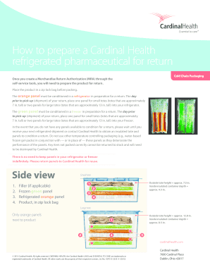 Fillable Online How to prepare a Cardinal Health refrigerated ...