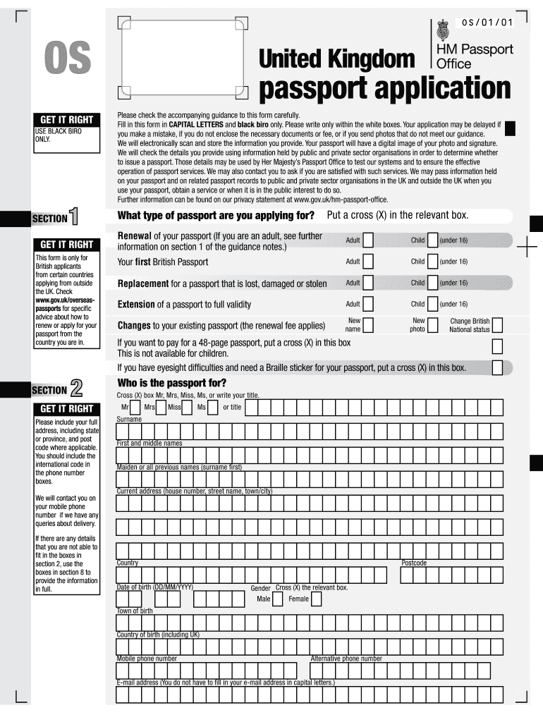 Uk Passport Renewal Form Printable TUTORE ORG Master Of Documents