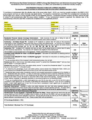Fillable Online Please include this form with payment to RISC: Mailing ... - RISCEO Fax Email ...