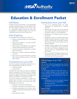 Fillable Online HSA Enrollment Packet - WorkSmart Systems is a ...