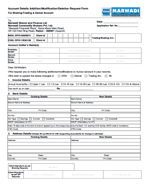 Fillable Online 4 Addition bModification Request Formb Fax Email Print ...