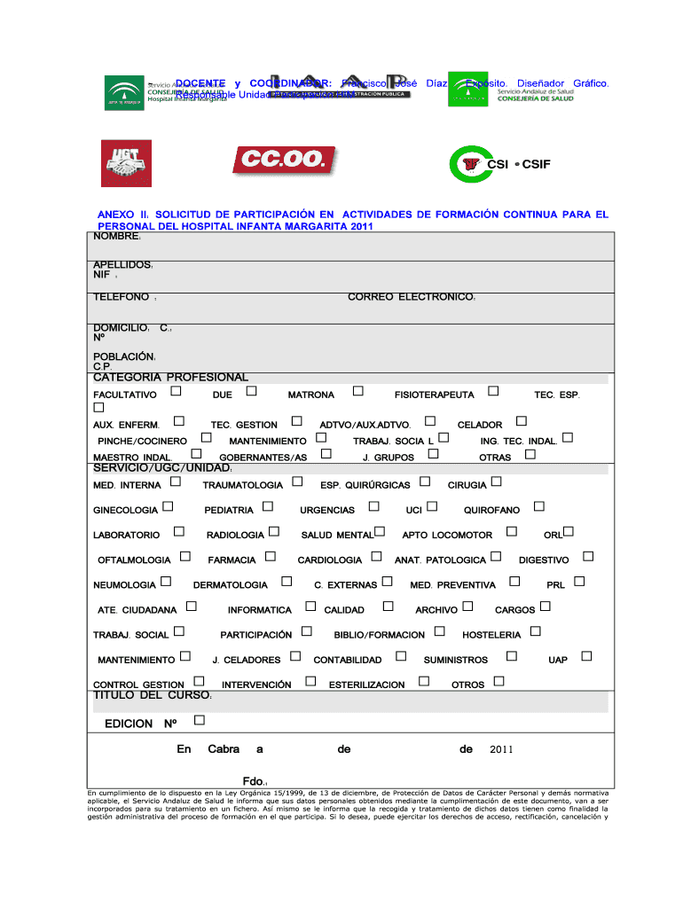 Completable En línea hospitalinfantamargarita CONVOCATORIA DE ACTIVIDADES DE FORMACI N INTERNA ...