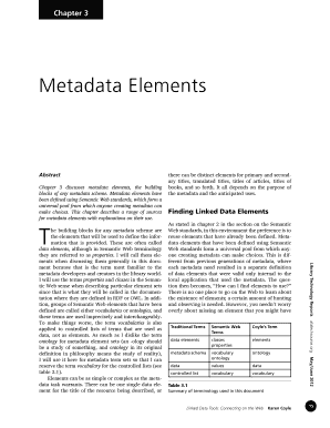 Fillable Online Metadata Elements Fax Email Print - pdfFiller