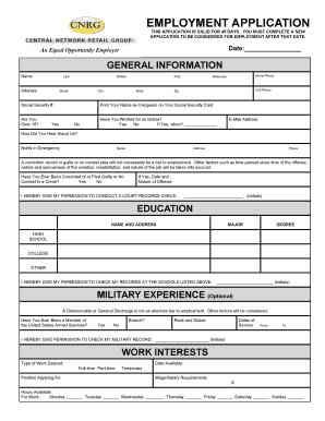 Fillable Online Clarklift Alabama EMPLOYMENT APPLICATION - Central ...