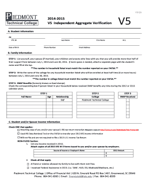 Fillable Online ptc 2014-2015 V5 Independent Aggregate Verificationdocx - ptc Fax Email Print ...