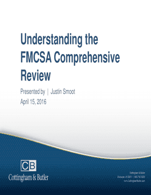 Fillable Online FMCSA Comprehensive Fax Email Print - pdfFiller