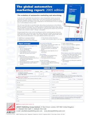 Fillable Online Marketing report AUTOMOTIVE AUTOMOTIVE 28 Fax Email Print - pdfFiller