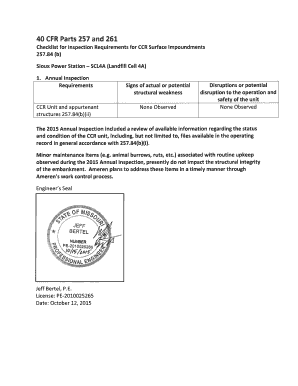 Fillable Online 40 CFR Parts 257 and 26L Fax Email Print - pdfFiller