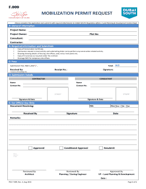 Fillable Online Mobilization permit request - cloudfront.net Fax Email ...