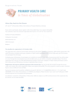 Fillable Online globalhealth Registration Form Alma Ata back to the future - globalhealth Fax ...