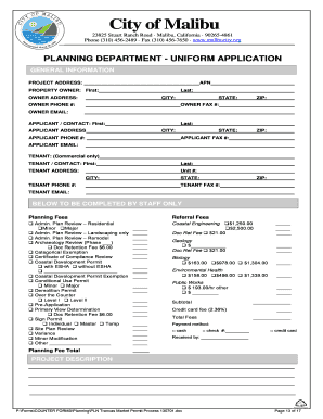 Fillable Online malibucity Trancas Country Mart Tenant Improvement Process - Malibu Fax Email ...