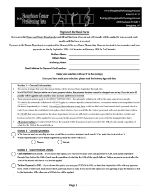 Fillable Online SCPA Payment Form - bstoughtonperformingartsbbcomb Fax ...