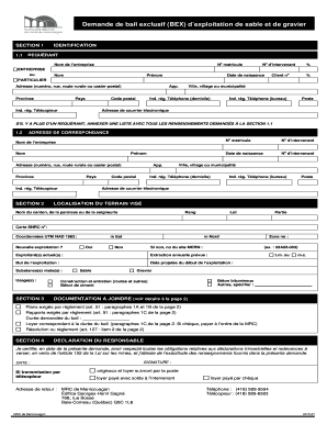 Remplissable En Ligne mrcmanicouagan qc Demande de bail exclusif BEX ...