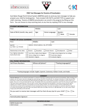 Fillable Online FREE Text Messages for Parents of Preschoolers Fax ...