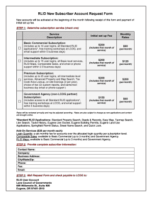Fillable Online rlid Brlidb new subscriber account request form 20134 1 ...